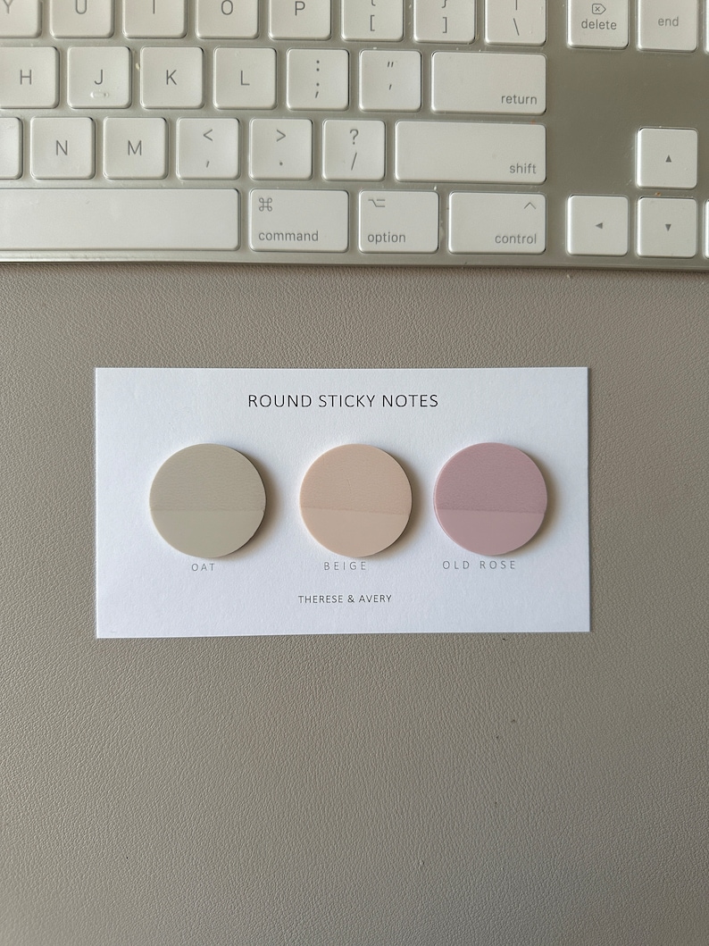 Round Sticky Notes, Post It Notes, Circle, Set of 3, Transparent ...