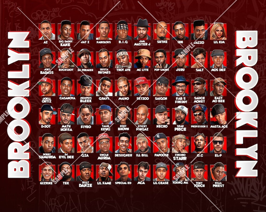 18x24 Brooklyn Rappers Poster - Etsy