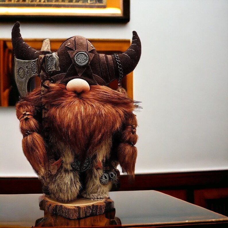 Viking Gnome, Warrior Gnome, Viking Home Decor, Viking Dwarf, Viking ...
