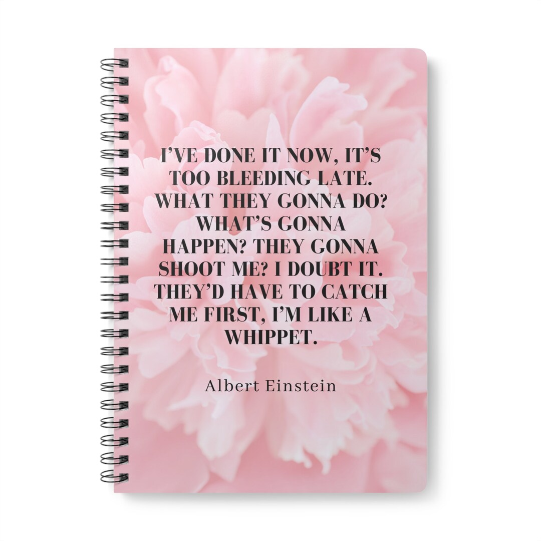 Louie Spence, Albert Einstein, A5 Soft Cover Wired Lined Notebook ...