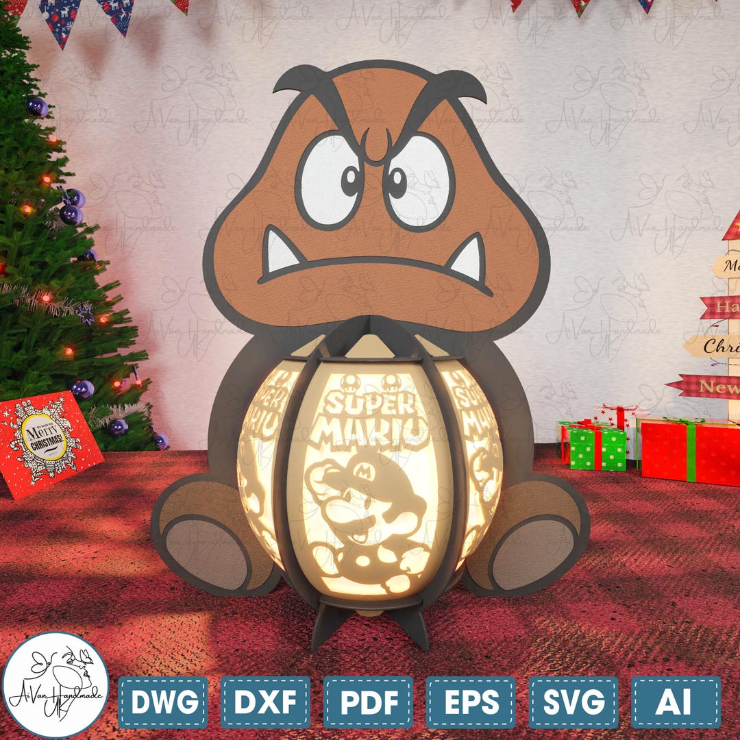 Video Game Character Lantern Svg ,video Game Lantern Paper Cut File Svg ...