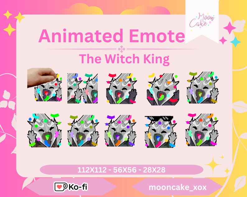 Cute Animated Witch King Emote for Streaming : Twitch - Discord ...