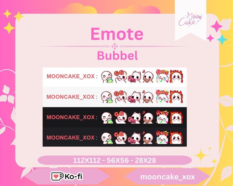 Cute Chibi Bubbel for Streaming: Twitch, Discord, Youtube| Cute Emote ...