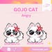 Cute GOJO CAT Pngtuber | Vtuber | Stream | Assets Streamers | Discord ...