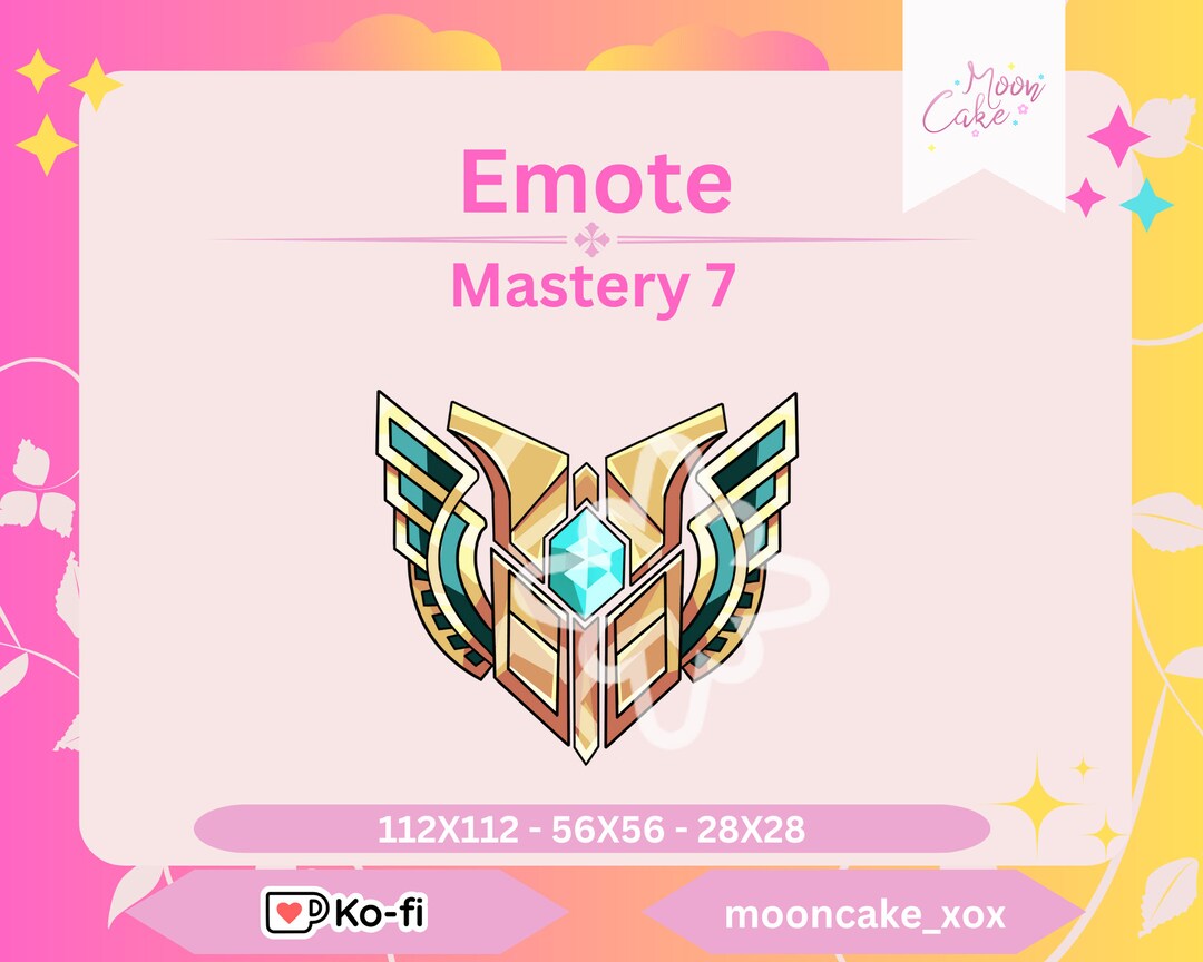 Mastery 7 Emote for Twitch - Discord - Custom Twitch Emotes - Discord ...