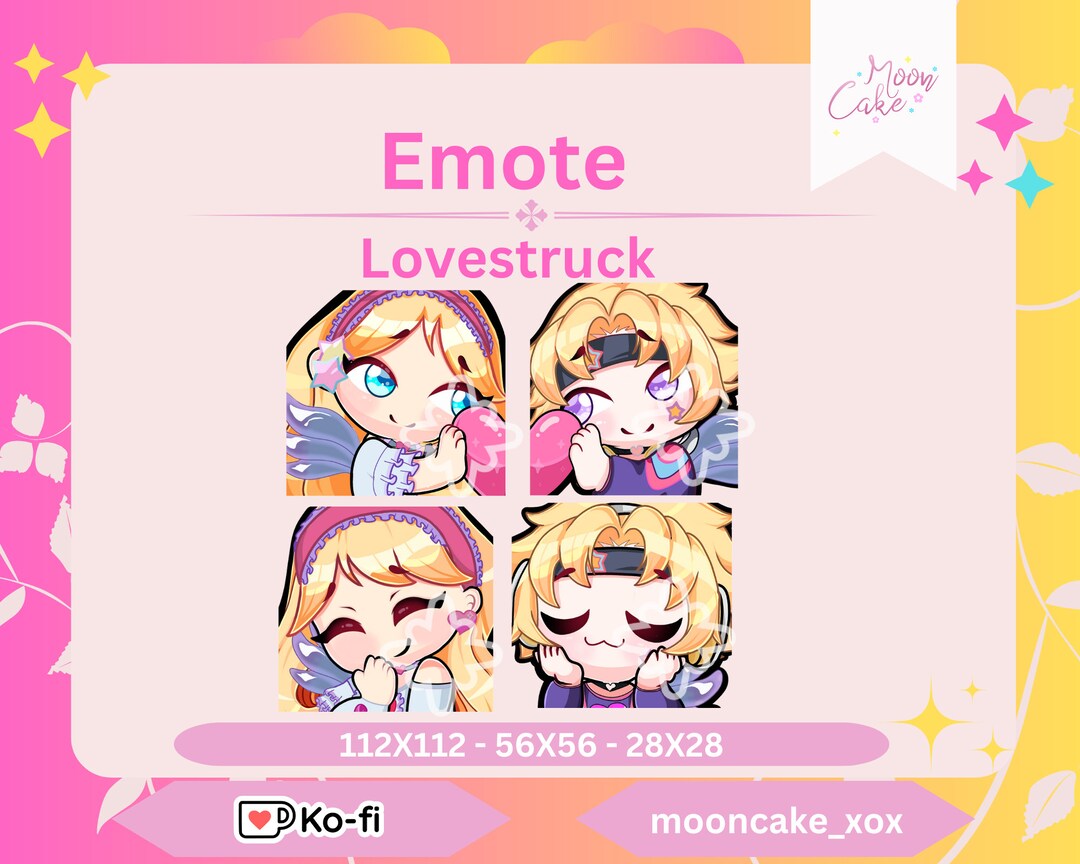 Cute Chibi Lovestruck Lux & Ezreal Emotes for Streaming: Twitch ...