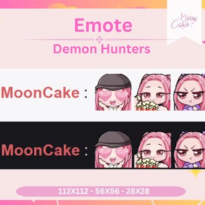 Kpop Demon Hunters Mira Chibi Emote: Twitch/discord Stream Emotes ...