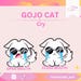 Cute GOJO CAT Pngtuber | Vtuber | Stream | Assets Streamers | Discord ...