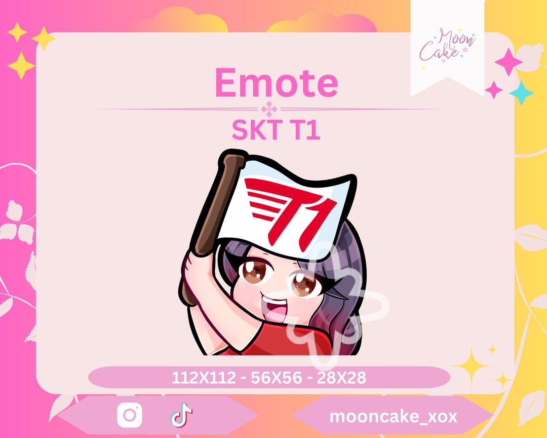 SKT T1 Chibi Emote for Twitch - Discord - Custom Twitch Emotes ...