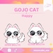 Cute GOJO CAT Pngtuber | Vtuber | Stream | Assets Streamers | Discord ...