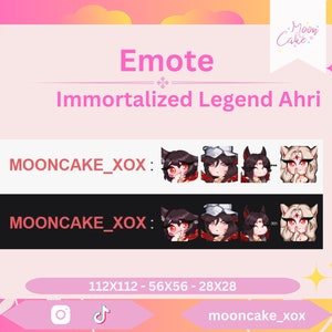 Cute Chibi Ahri L Emotes for Streaming - Etsy