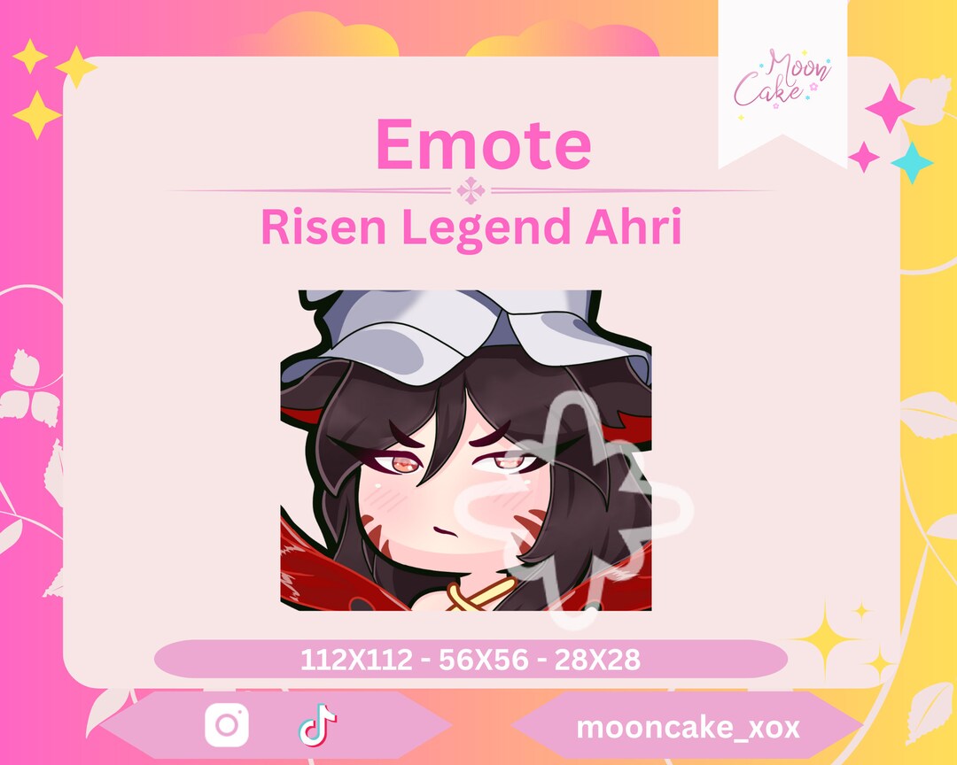 Cute Chibi Risen Legend Ahri L Emotes for Streaming: Twitch, Discord ...