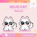 Cute GOJO CAT Pngtuber | Vtuber | Stream | Assets Streamers | Discord ...