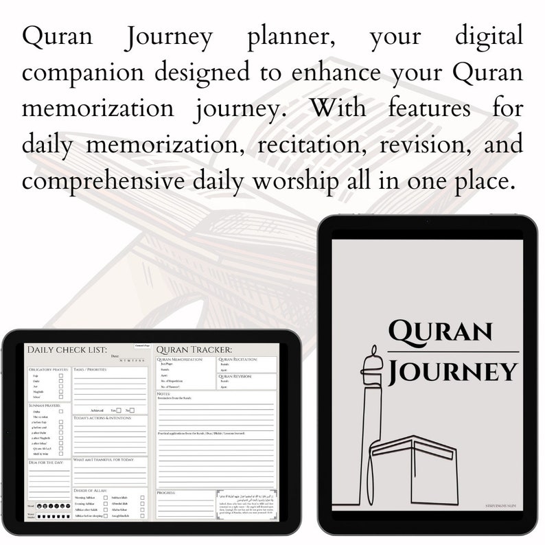 Quran Journey Journal | Quran Planner | Digital Muslim Planner | Allah ...