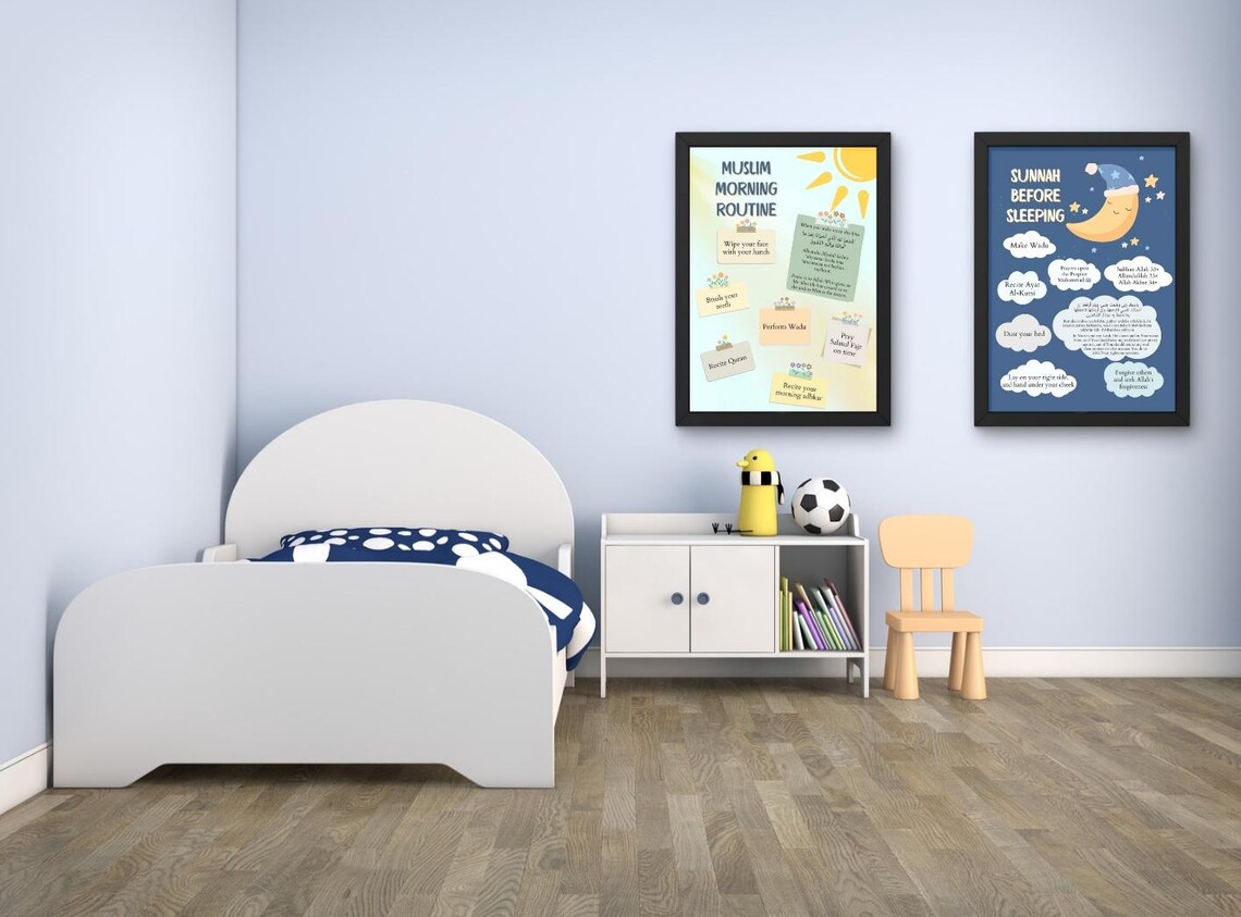Islamic Educational Posters Bundle for Kids – Salah Tips, Morning ...