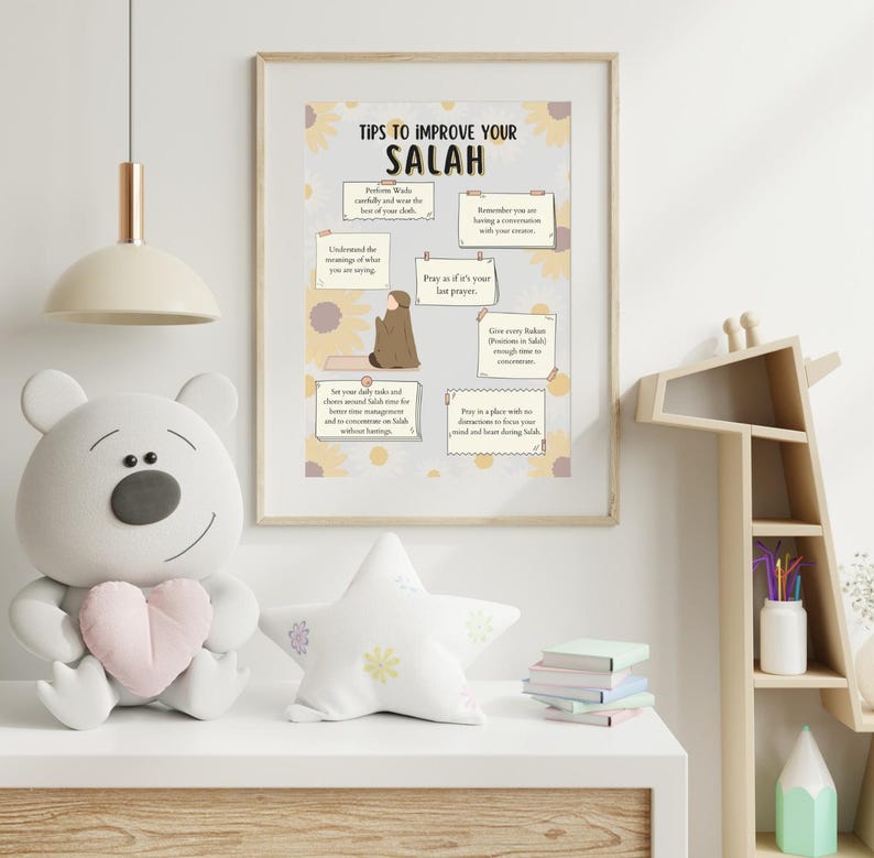 Islamic Educational Posters Bundle for Kids – Salah Tips, Morning ...