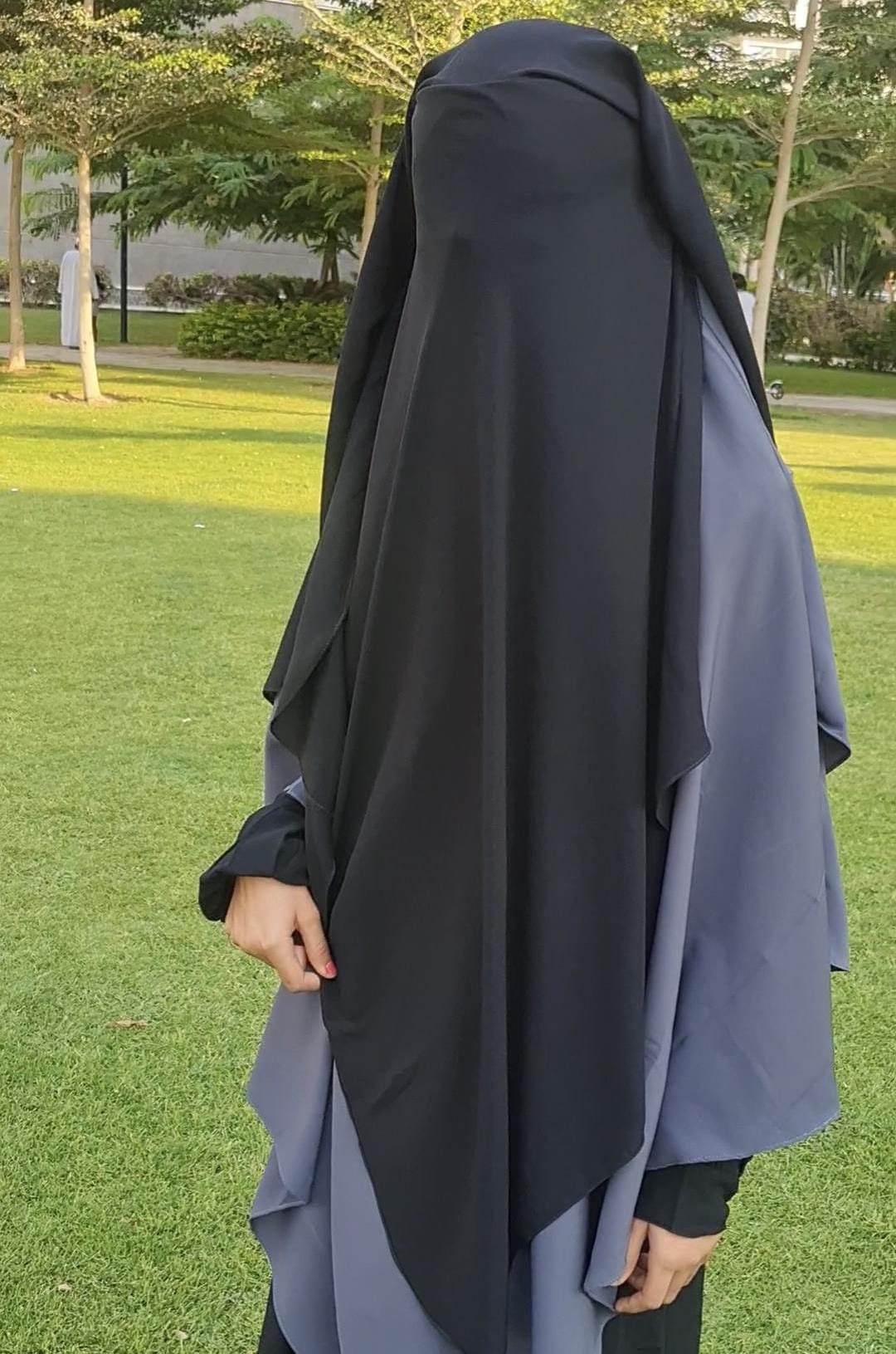 Royal Triangle Niqab, Two Layers Niqab With Elastic and a Flap, Premium ...