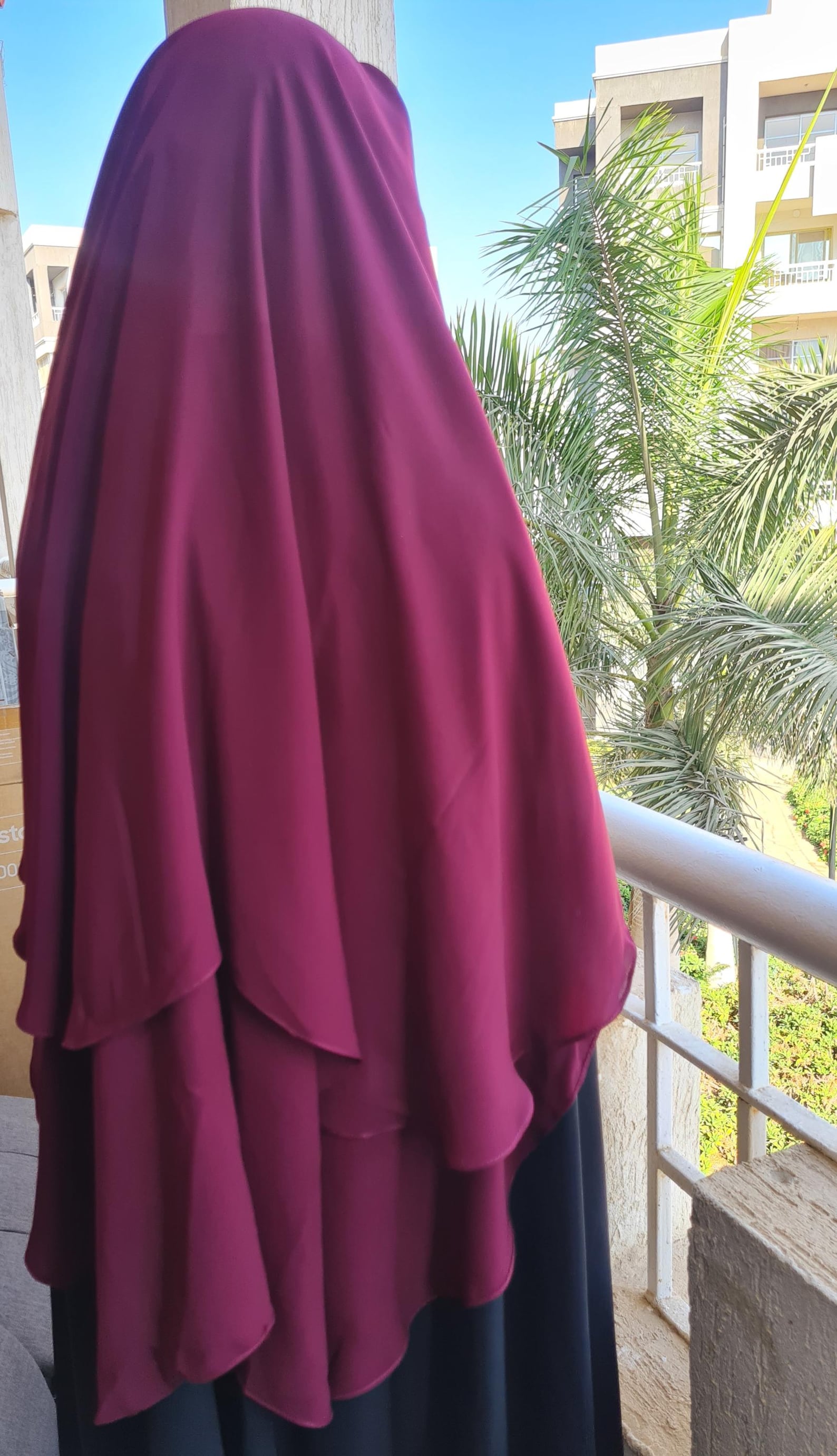 Royal Three Layers Niqab, 3 Layers Niqab With Elastic and a Flap ...