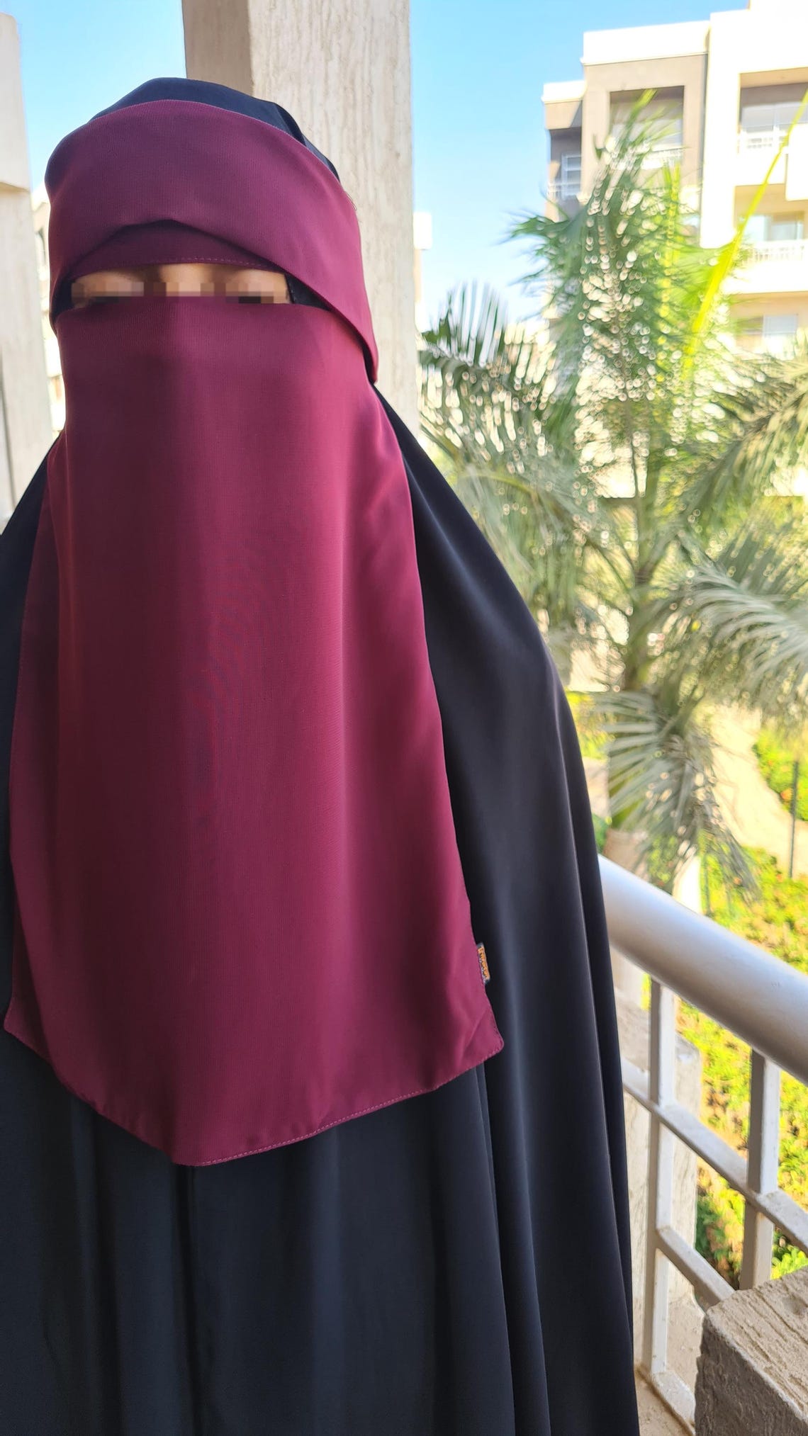 One Layer Niqab With Elastic and a Flap, Premium Quality, Modesty ...