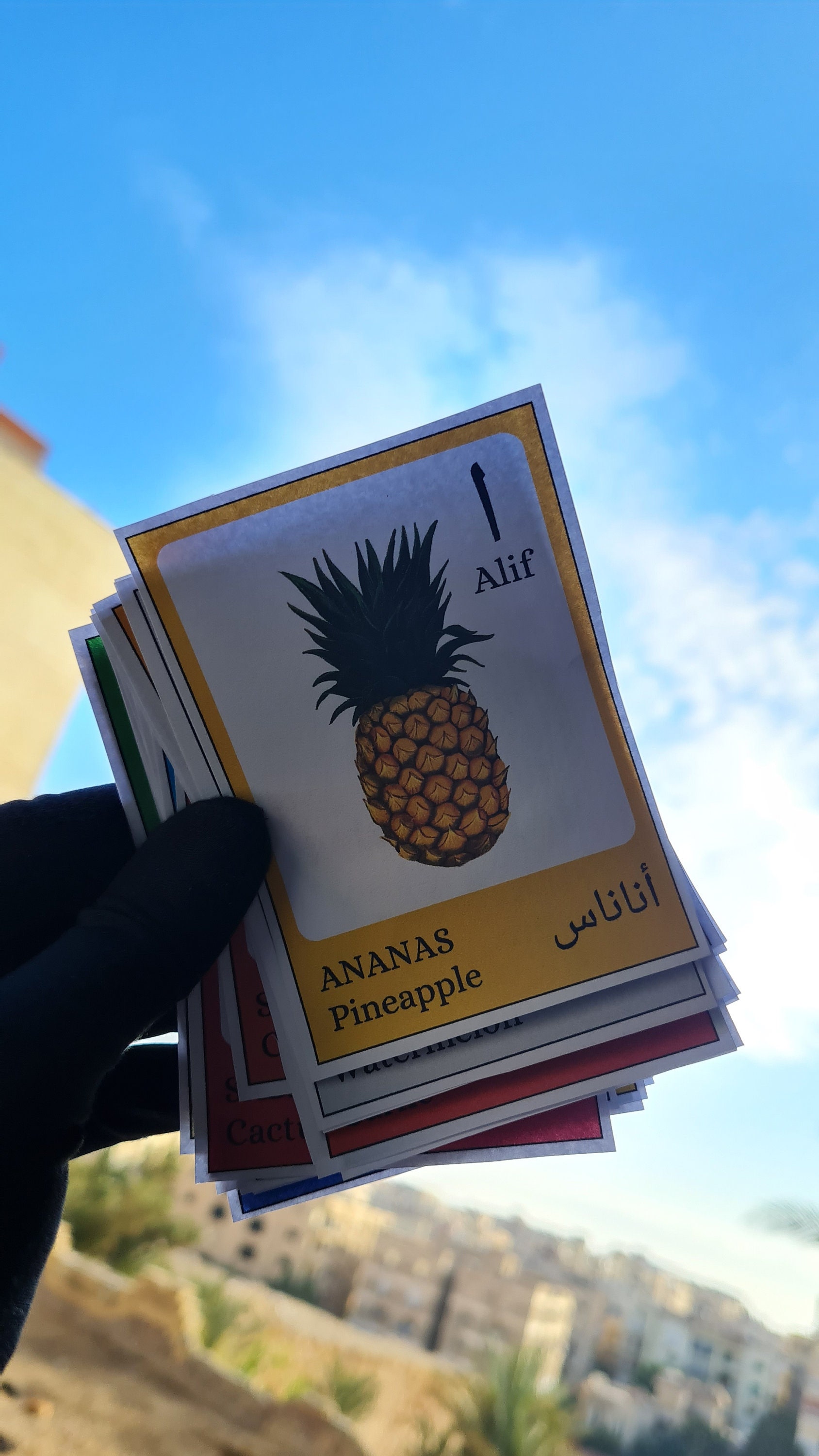 Arabic Alphabet Cards, Animals Flashcards in Arabic, Arabic Fruits ...