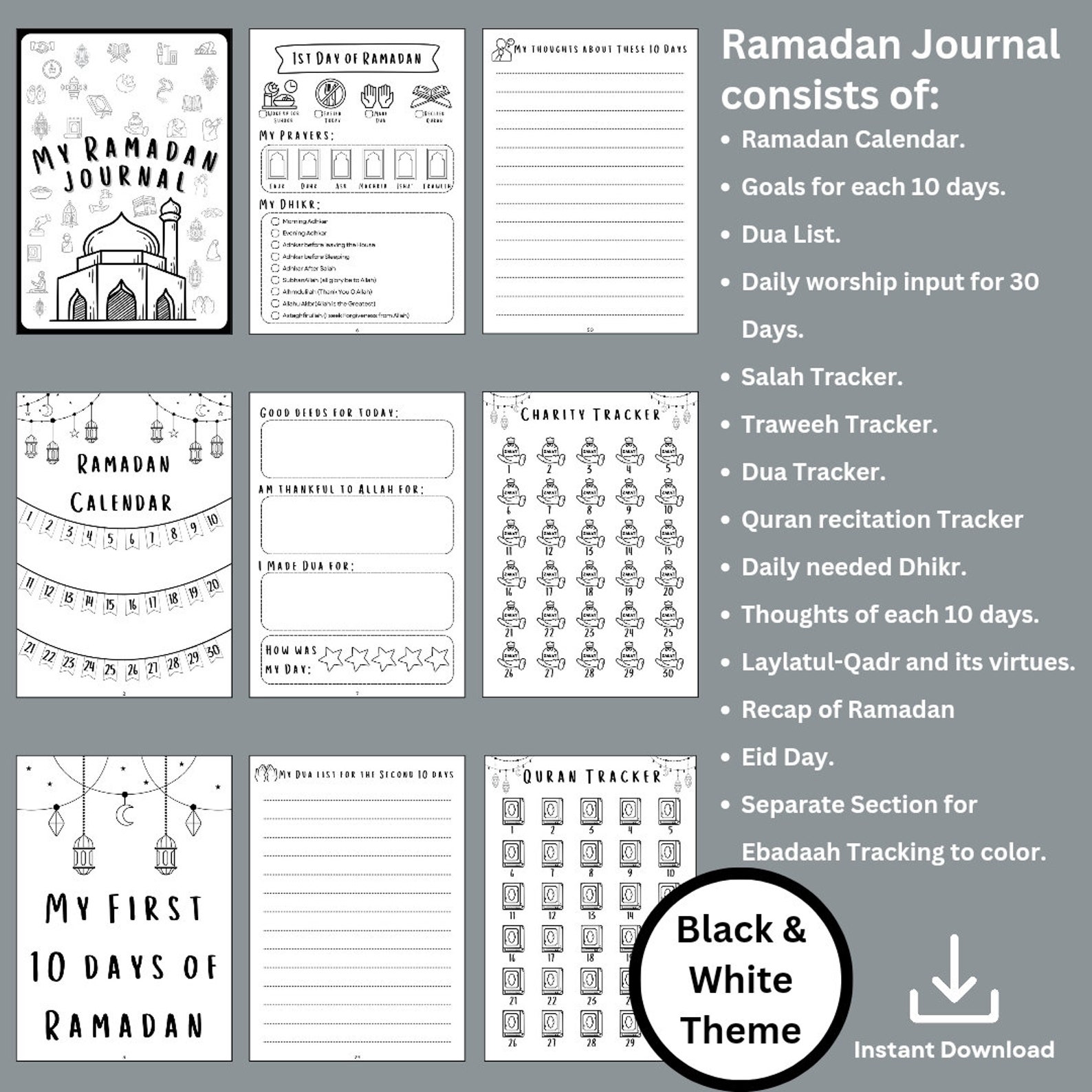 Ramadan Journal for Kids | Kids Ramadan Planner | Kids Activity Book ...