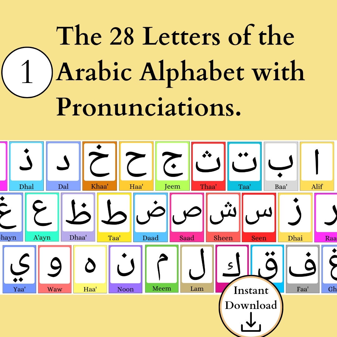 Arabic Alphabet Flashcards, Arabic Letters, Arabic Tashkeel, Arabic ...