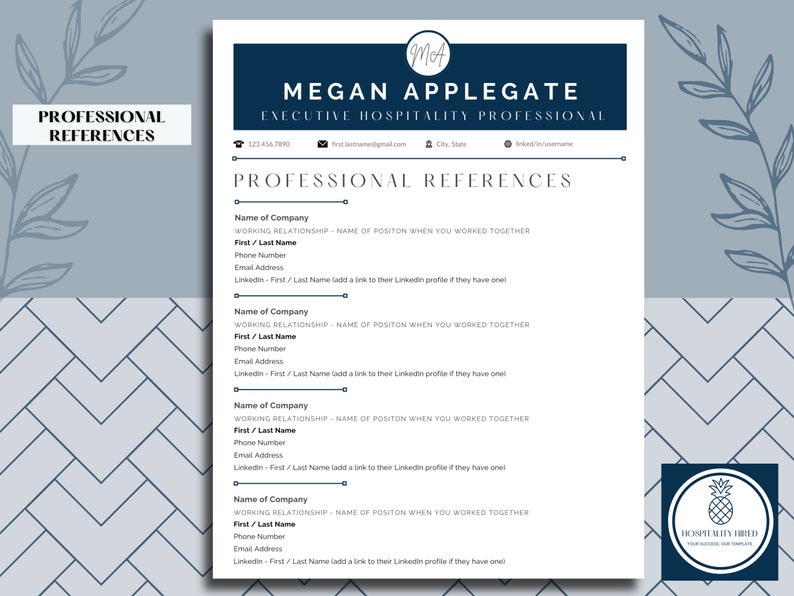 CV Template, Resume Template, Clean Layout, Modern Design, 2024 Resume ...