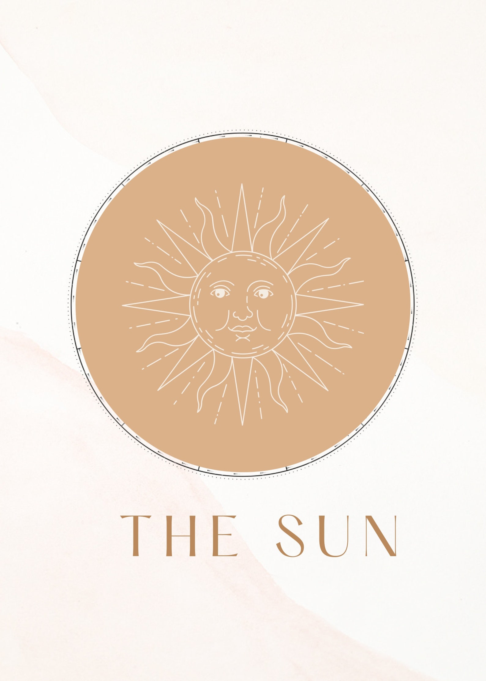Abstract Sun Poster, Mid Century Sun Print Wall Art, Boho Sun Wall Art ...