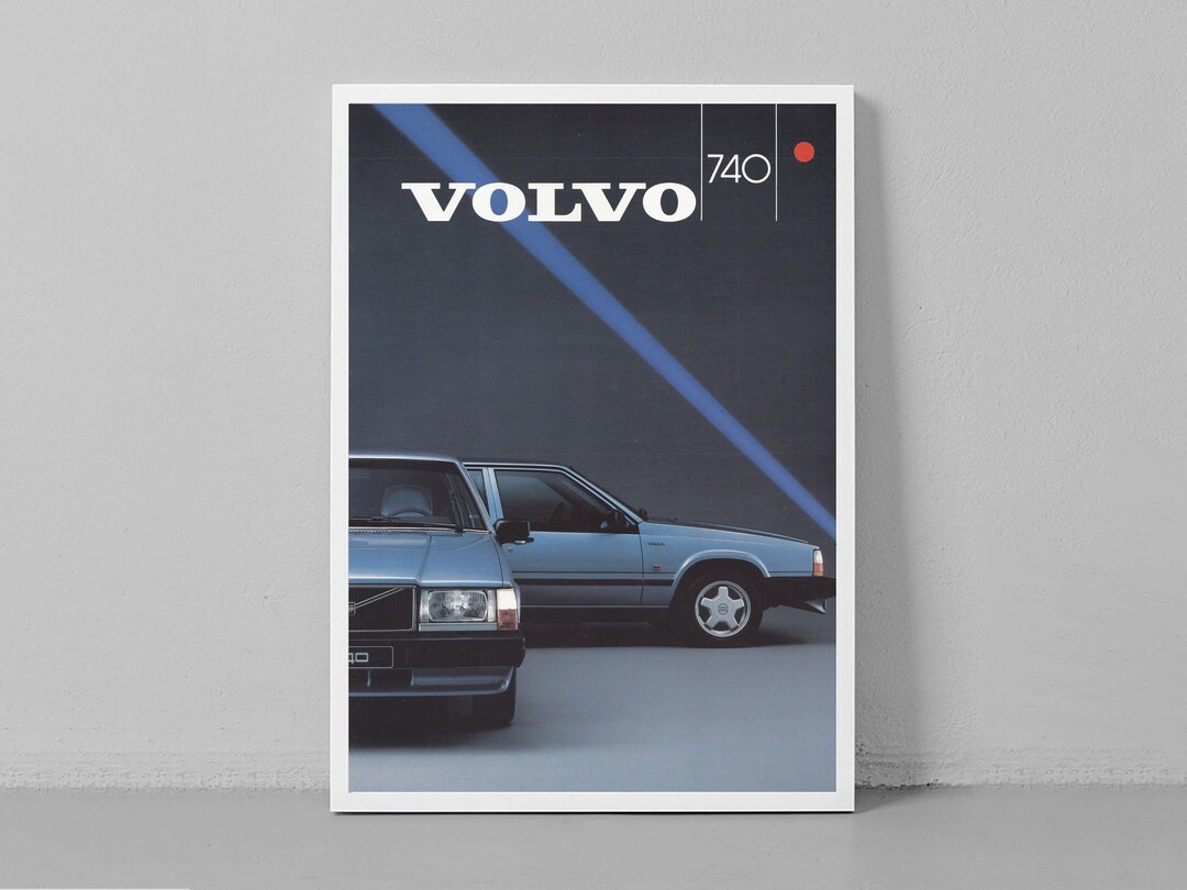 Volvo Old Retro Brochure Vintage Wall Art CANVAS Poster Painting Decor ...