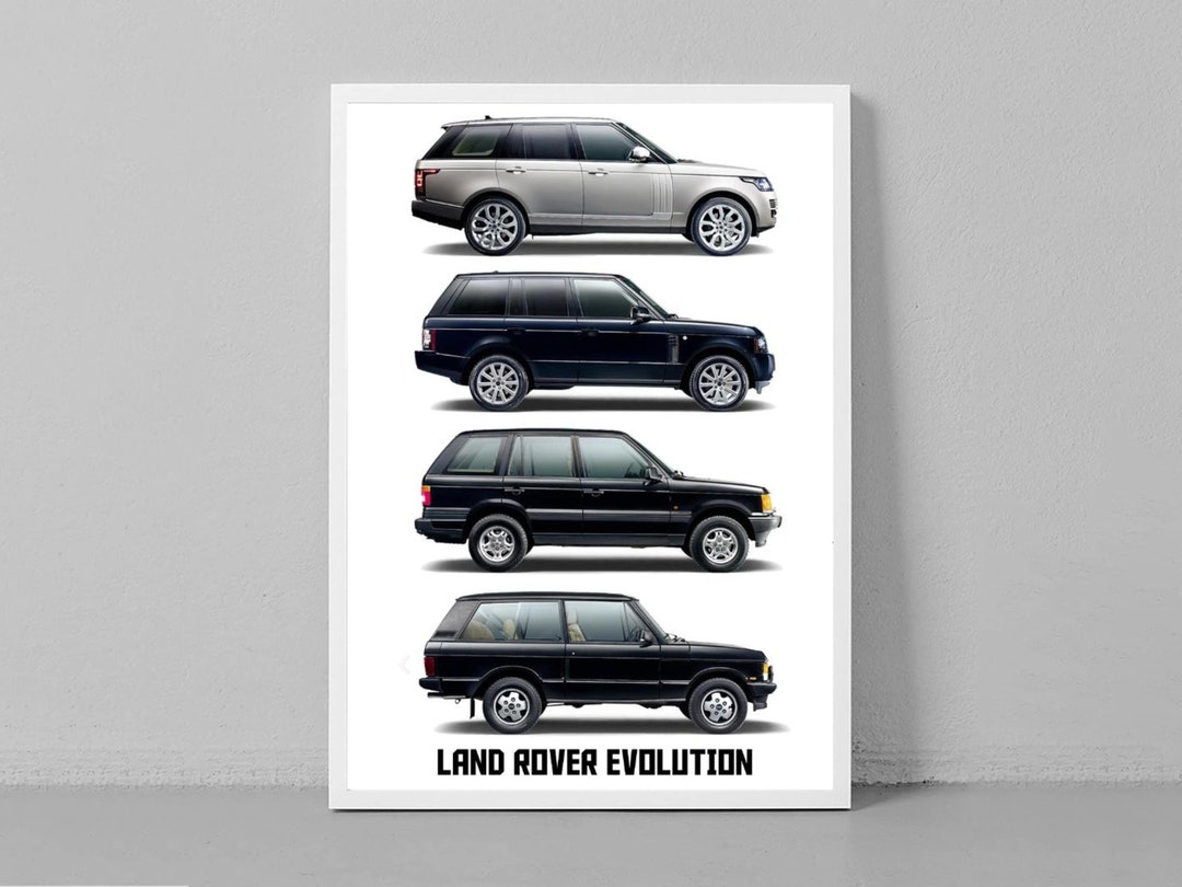 Range Rover Evolution History Offroad Old Retro Brochure Vintage Wall ...