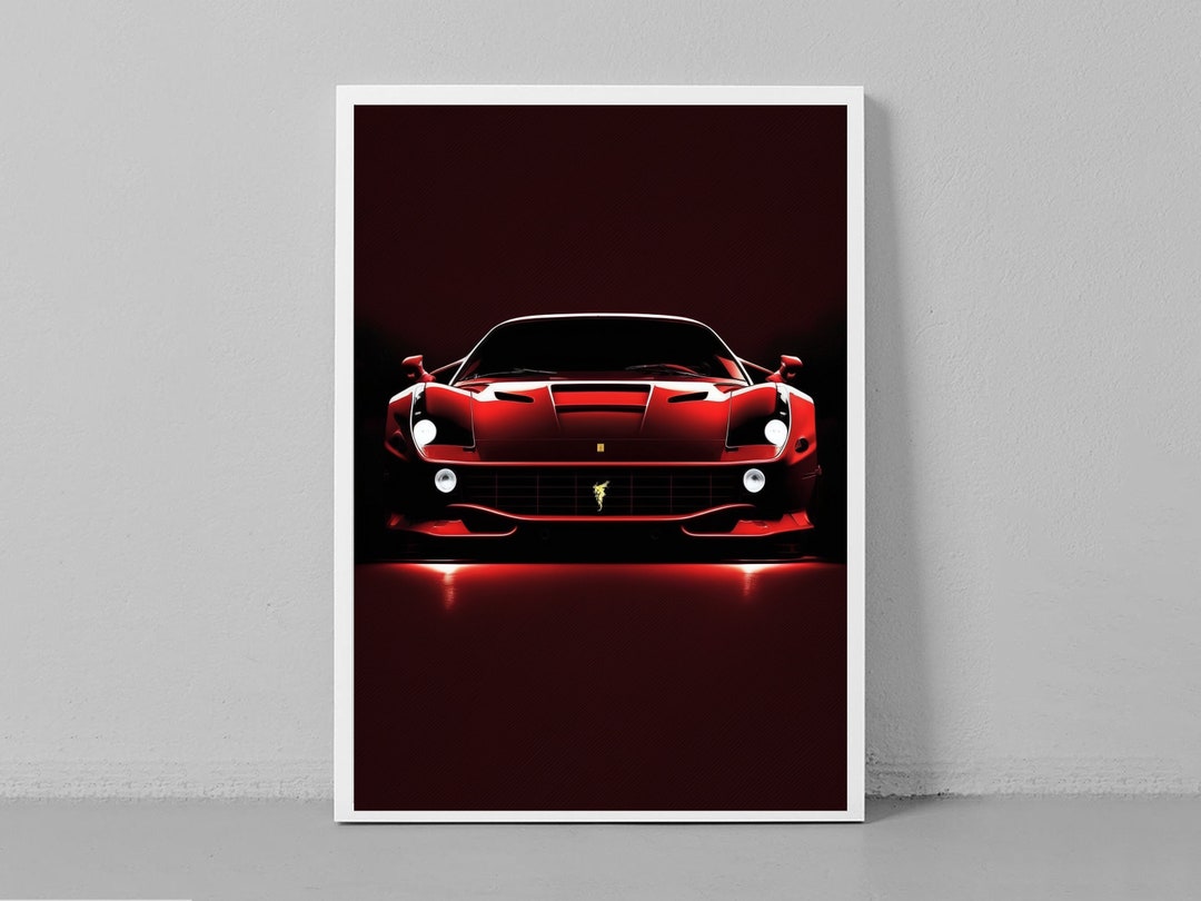 Ferrari Genuine 812 Superfast Wall Poster Wall Art CANVAS Poster ...