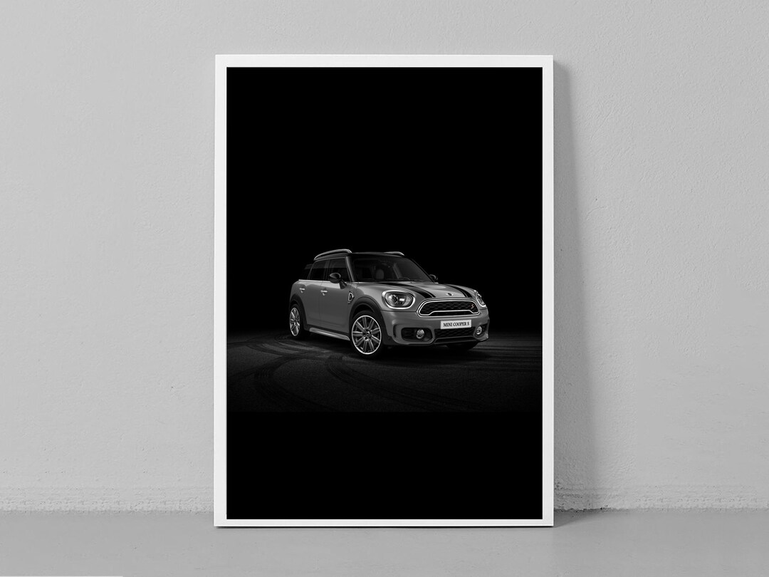 MINI Countryman Cooper Wall Poster Wall Art CANVAS Poster Painting ...