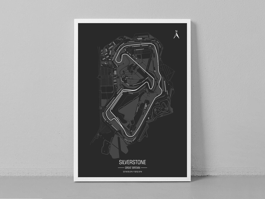 Silverstone Grand Prix Canvas F1 Poster Formula 1 Prints Grand Prix ...