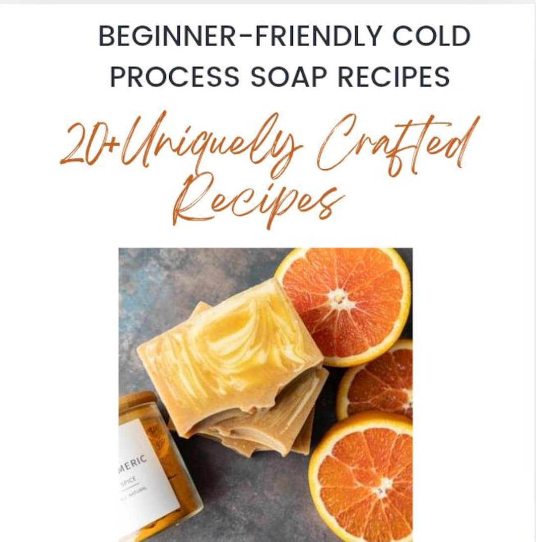 DIY Cold Process Soap Recipes Ebook | Beginner Friendly (PDF) - Etsy