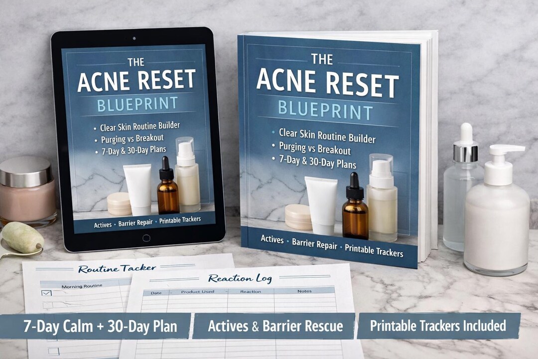 Acne Reset Blueprint|clearskin Routine Builder+actives Guide|barrier ...