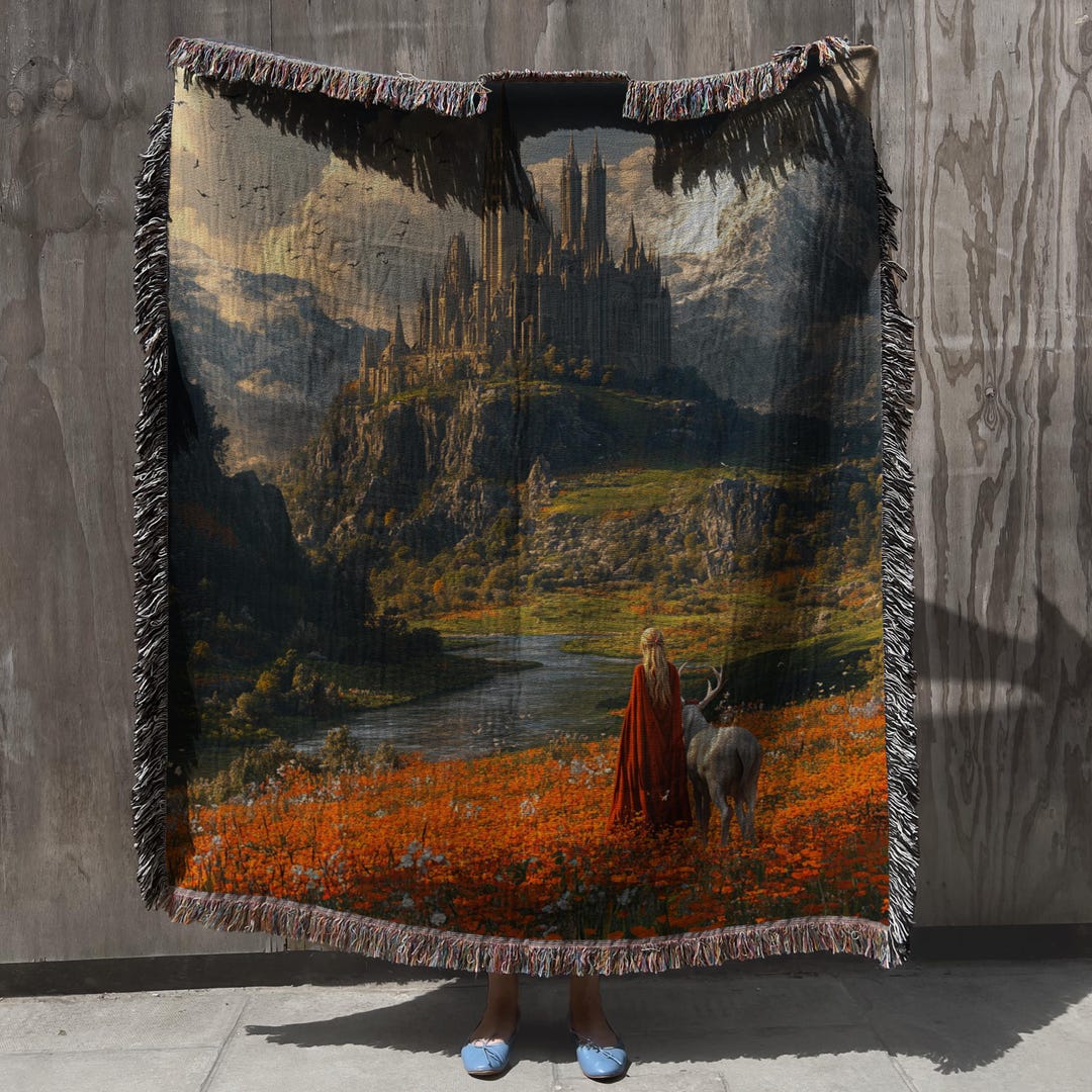 Throne of Glass Woven Blanket, TOG Merch Sarah J Maas Gift, Fantasy ...