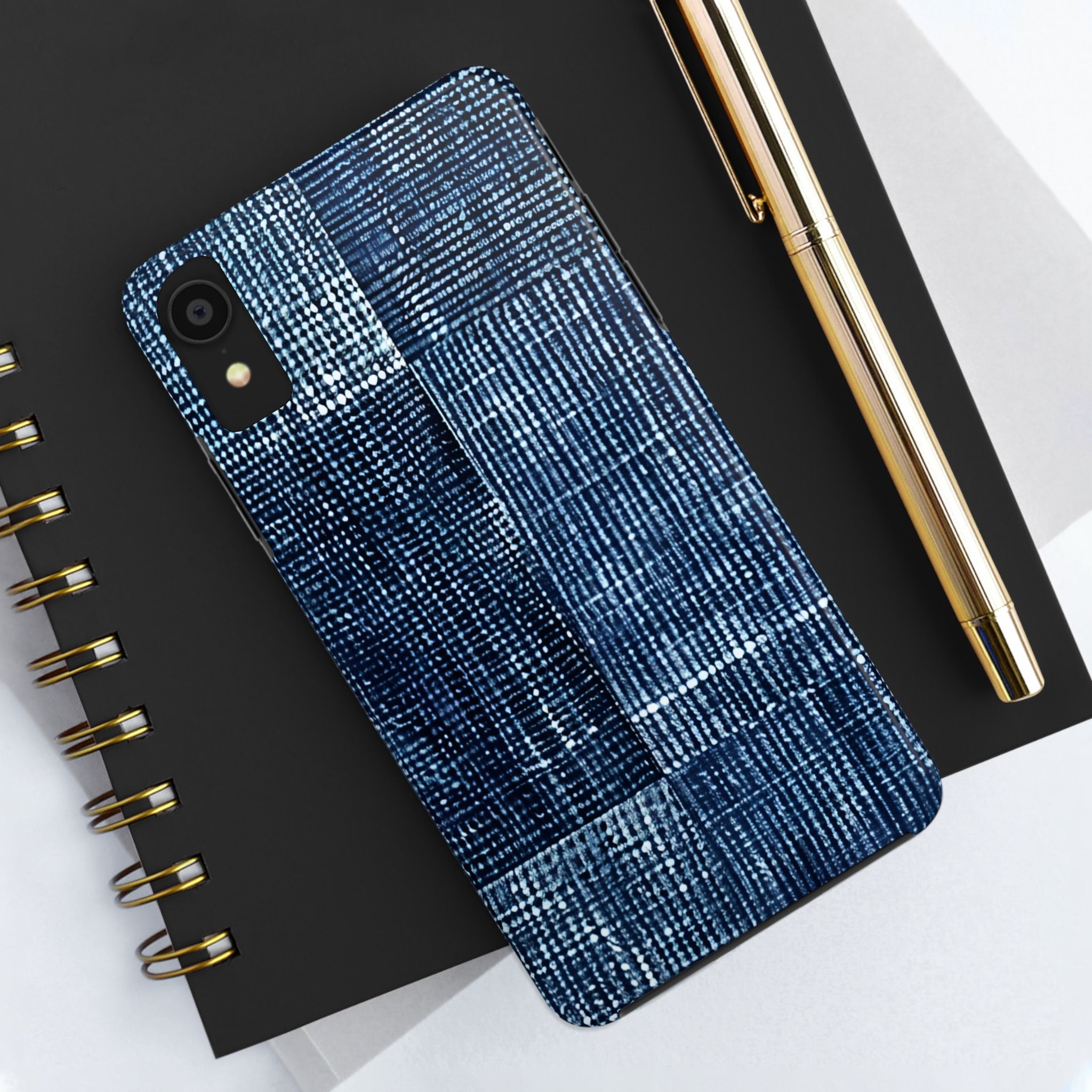 Blue Jean Denim Print Phone Case for iPhone 15 14 13 12 11 X XR XS ...