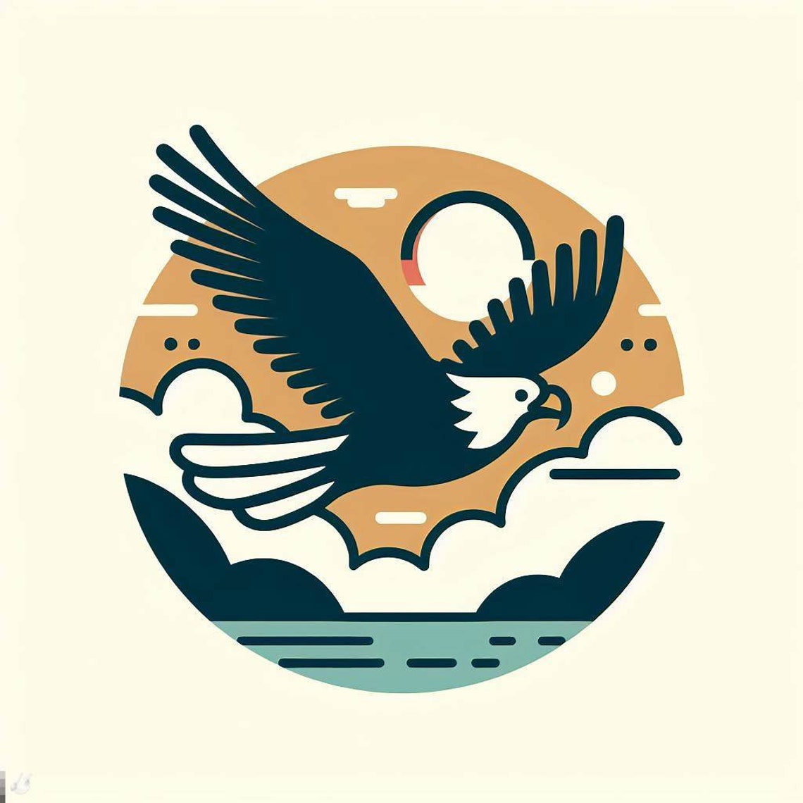 Eagle Svgs set of 4 - Etsy