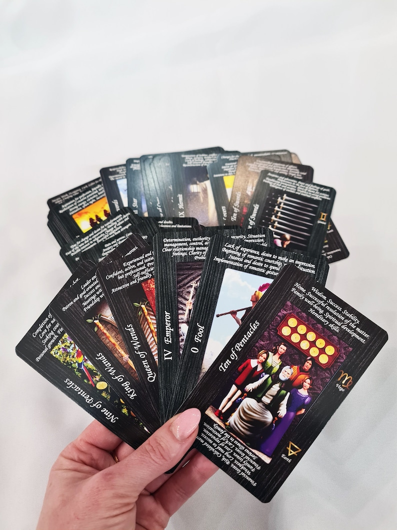 Beginner Tarot Deck for Learning Tarot, Tarot Cards Meaning on It ...