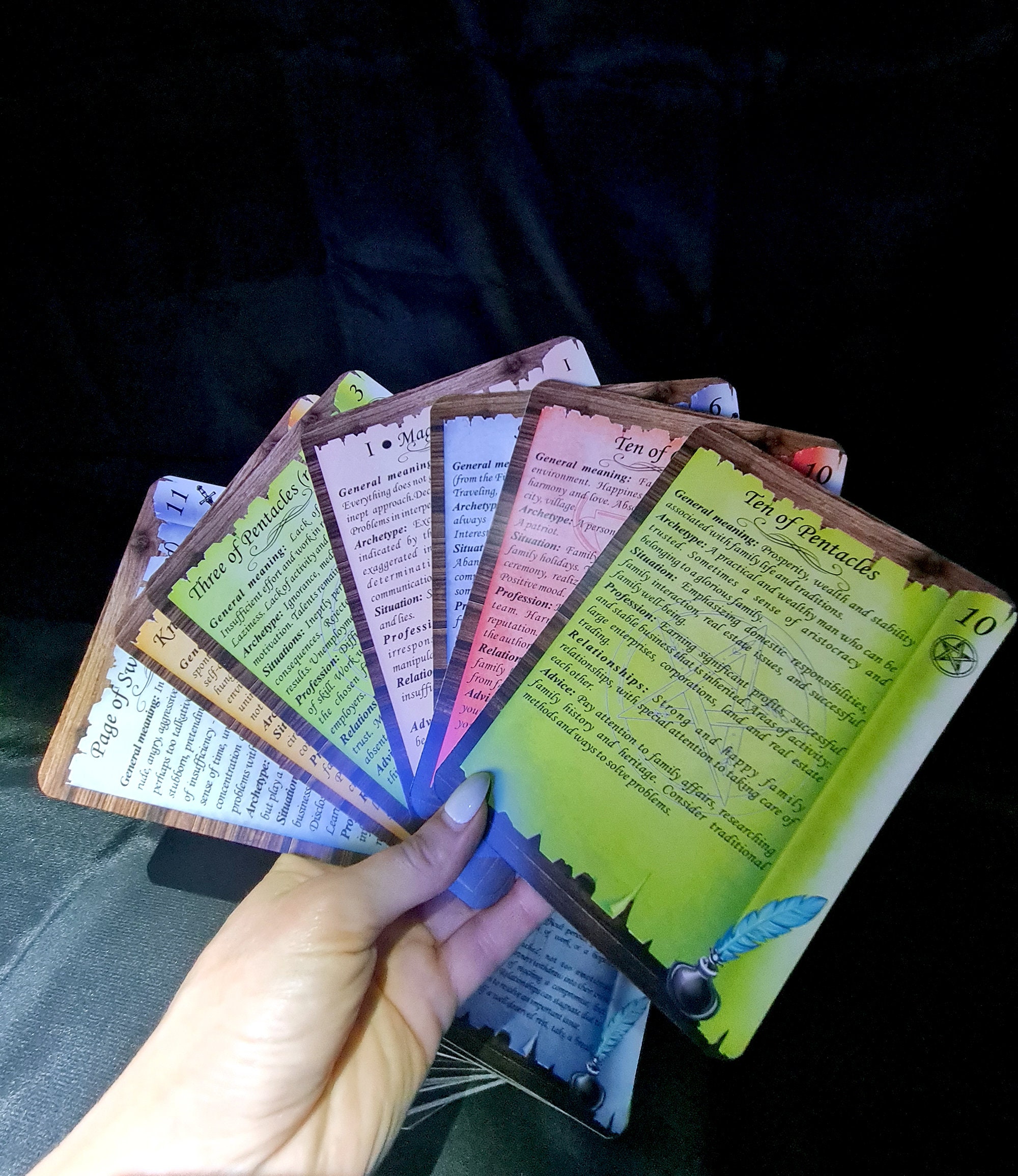 Tarot Keywords for Upright and Reversed Cards, Two-sided Tarot Deck for ...