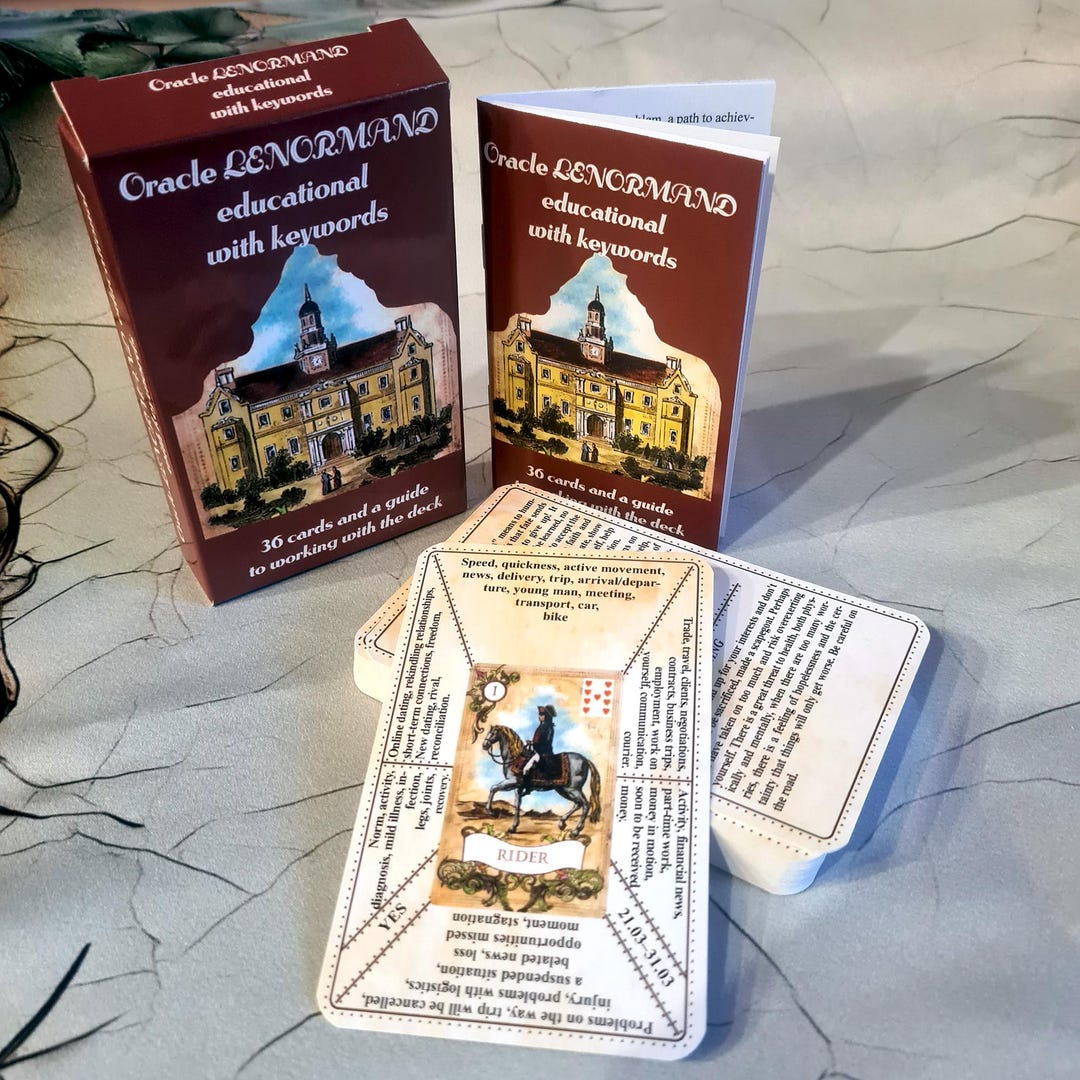 Learn Lenormand Oracle Deck, Lenormand Cards With Key Words, Oracle for ...