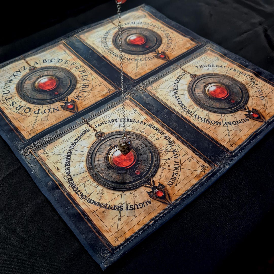 Pendulum Cloth "oracle of Time and Space", 16 Inches Heavy Satin ...