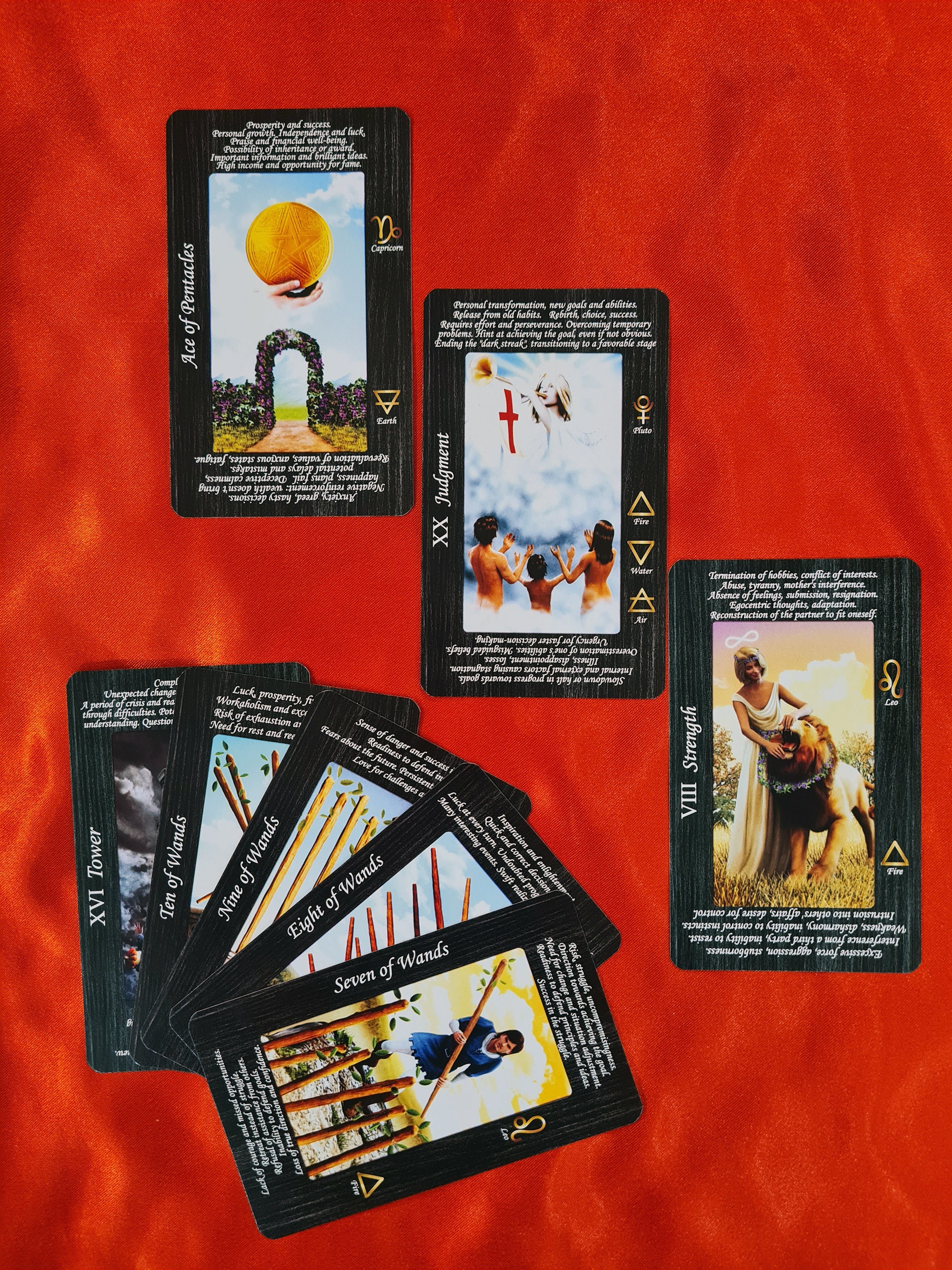 Beginner Tarot Deck for Learning Tarot, Tarot Cards Meaning on It ...