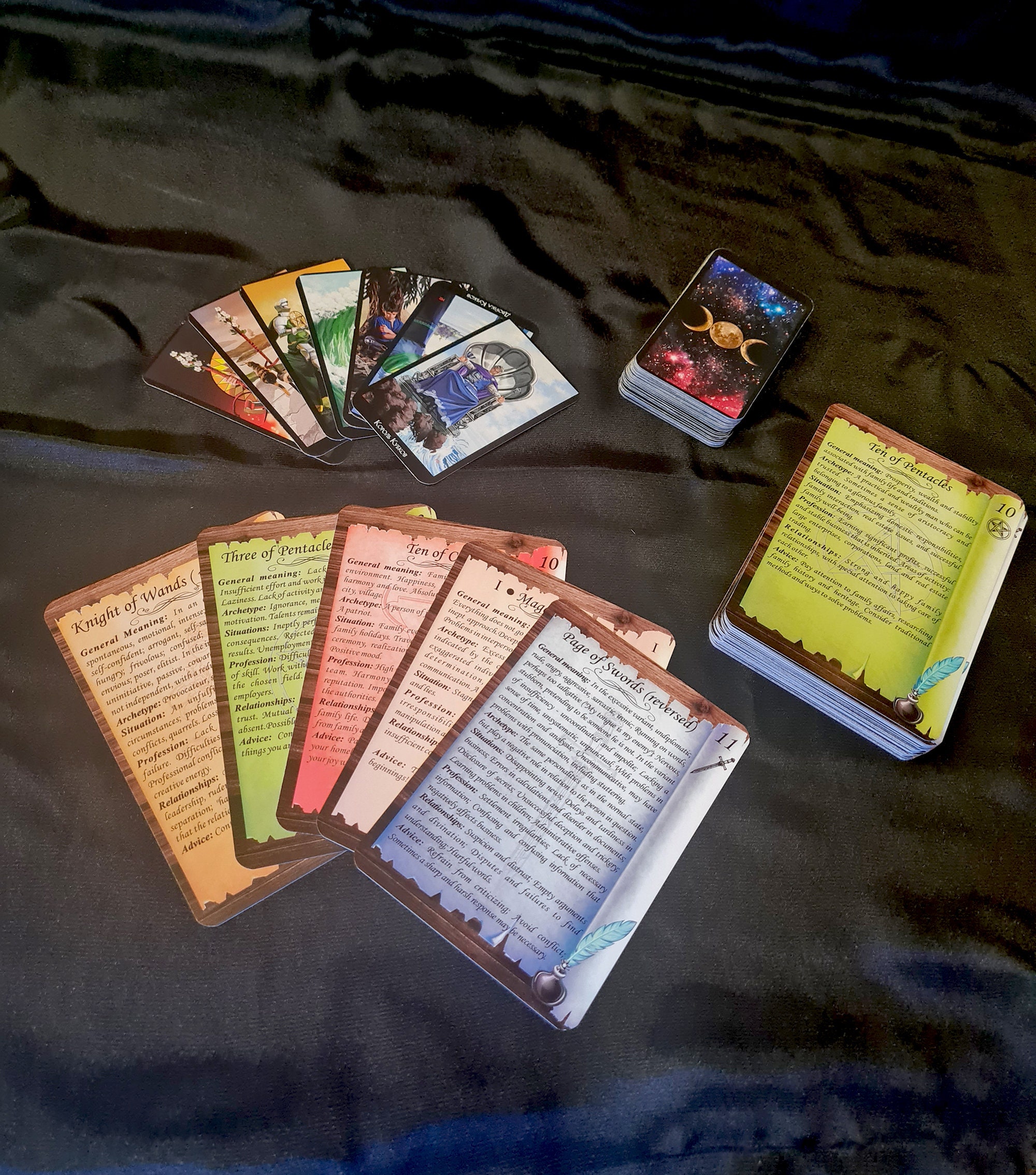 Tarot Keywords for Upright and Reversed Cards, Two-sided Tarot Deck for ...