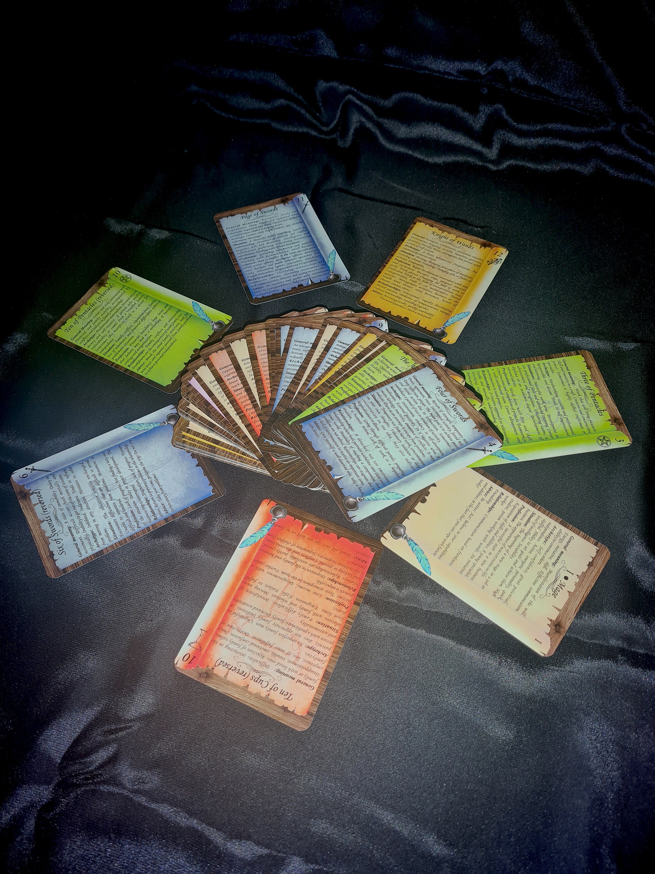 Tarot Keywords for Upright and Reversed Cards, Two-sided Tarot Deck for ...