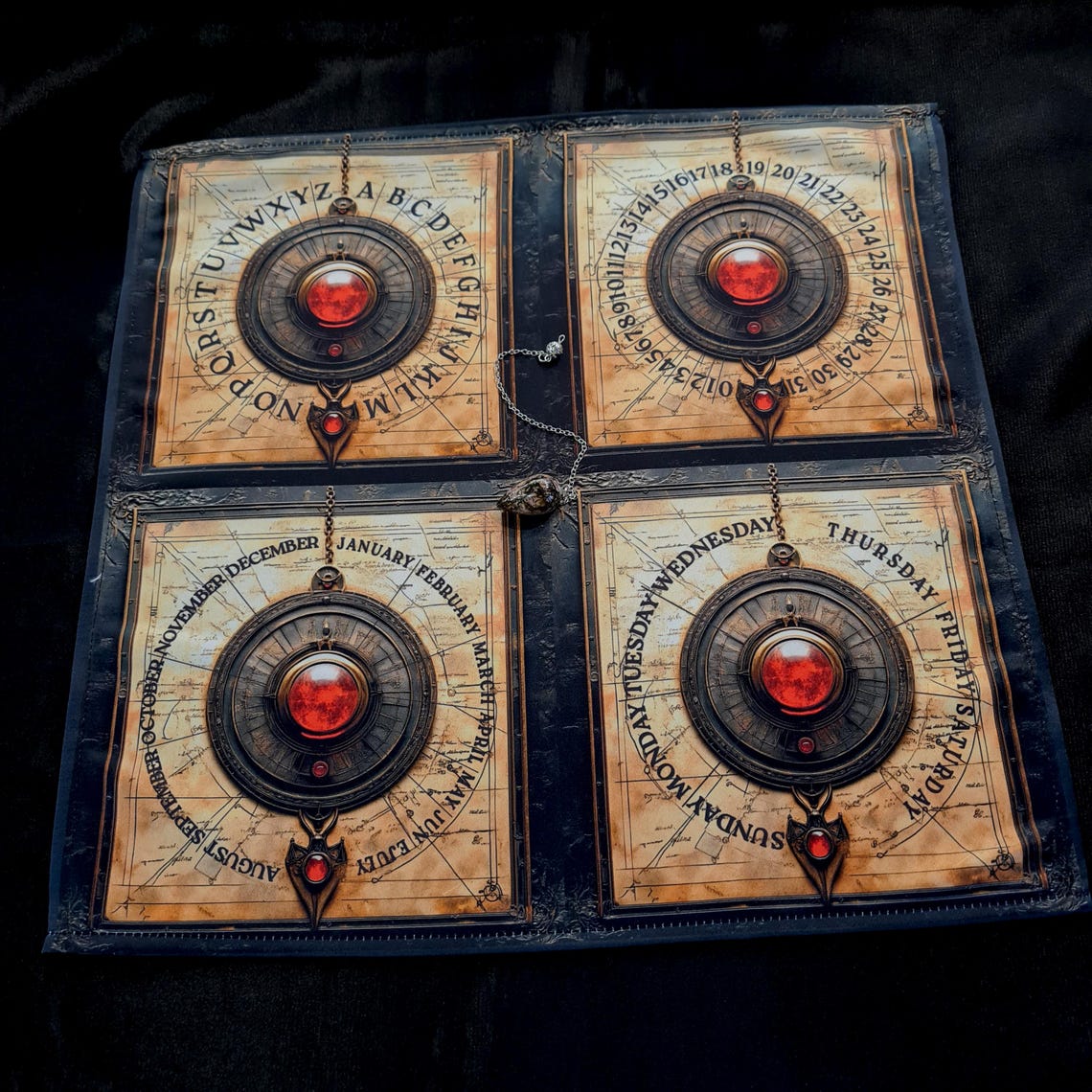 Pendulum Cloth "oracle of Time and Space", 16 Inches Heavy Satin ...