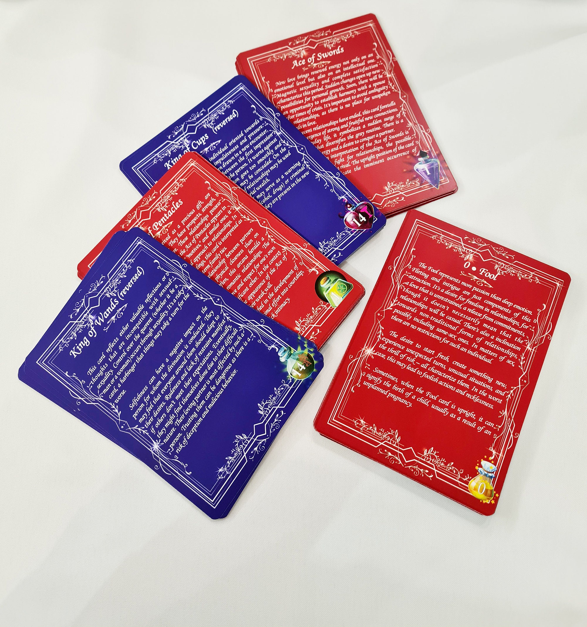 Simplify Love Readings: Tarot Cheat Sheet, Keyword Cards & Beginner ...