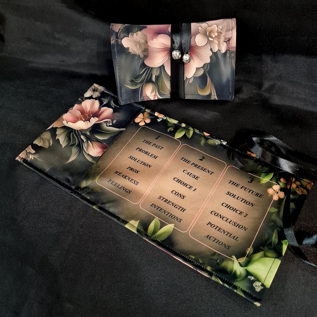 Bag "lily" Tarot and Oracle, Bag With Layout Triplet, Tarot Wrap ...