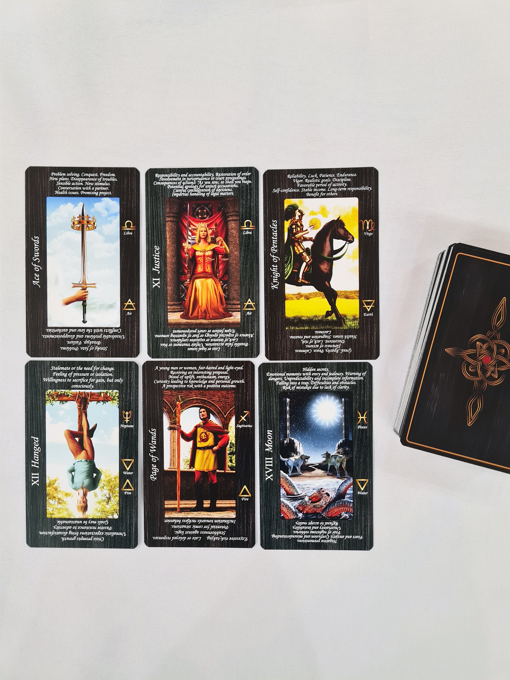Beginner Tarot Deck for Learning Tarot, Tarot Cards Meaning on It ...