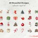 Christmas Clipart Bundle, Santa Clipart, Watercolor Christmas Graphics ...